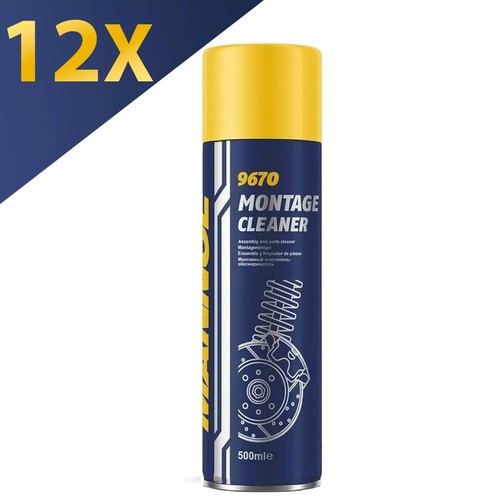 12x500ML MANNOL BRAKE/CLUTCH CLEANER AEROSOL SPRAY PROFESSIONAL ...