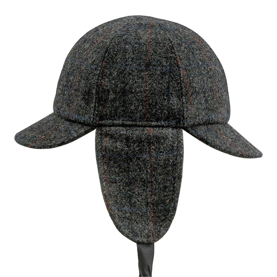 Sterkowski DEERSTALKER Harris Tweed Cap Wool Hunting Walking Detective ...