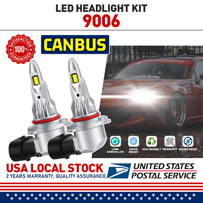 Pair 9006 HB4 6000K Yellow LED Headlight Super Bright Fog Driving Light ...