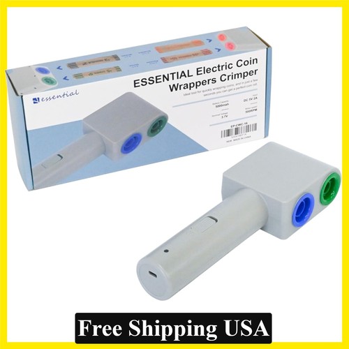 White Electric Coin Wrappers Crimper Color Coded Coin Wrapper Crimping ...