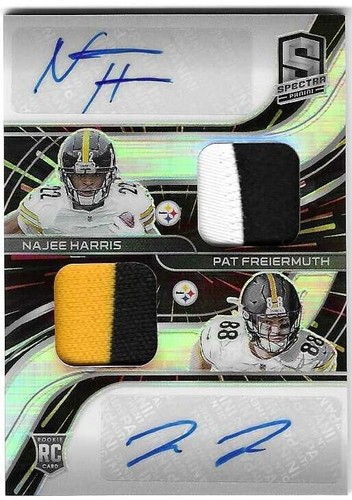 Najee Harris Pat Freiermuth 2021 SPECTRA NFL ROOKIE AUTOGRAPH CARD RPA ...