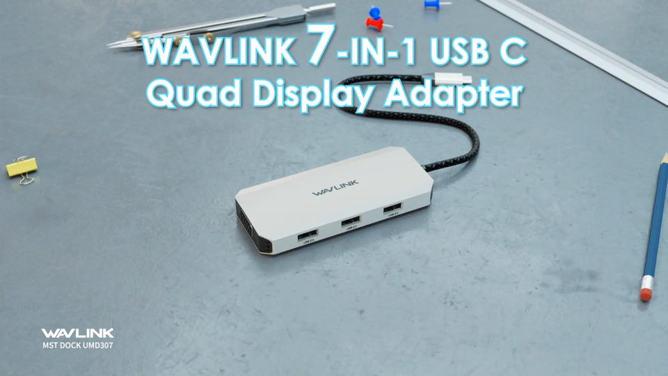 7in1 USB-C Universal Quad Display 4K@144Hz Docking Station DisplayPort ...