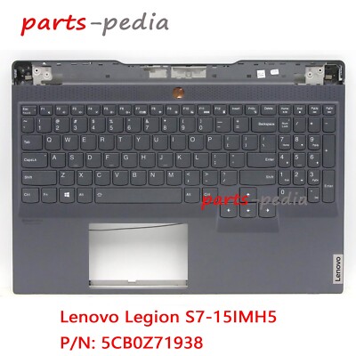 New for Lenovo Legion S7-15IMH5 Upper Palmrest Keyboard KB Bezel Gray ...