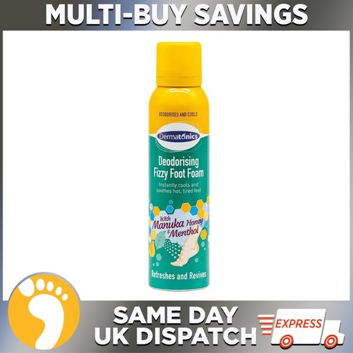 Dermatonics Deodorising Fizzy Foot Foam 150ml - Refreshing Menthol ...