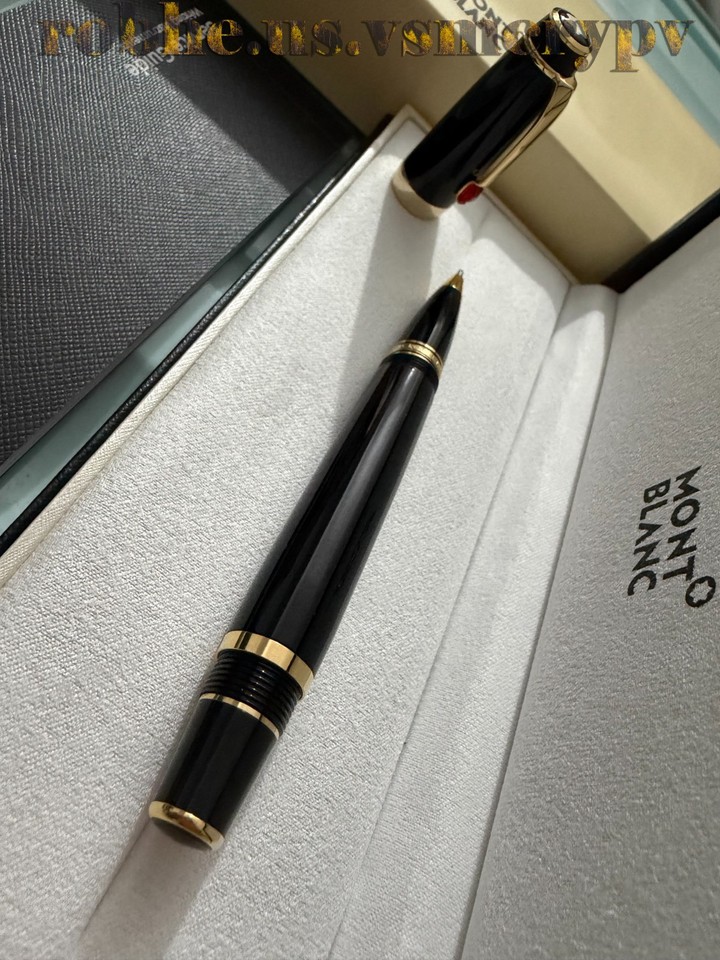 Montblanc/Boheme Rouge Red Ruby Black/Gold Rollerball Pen #5096 - New ...