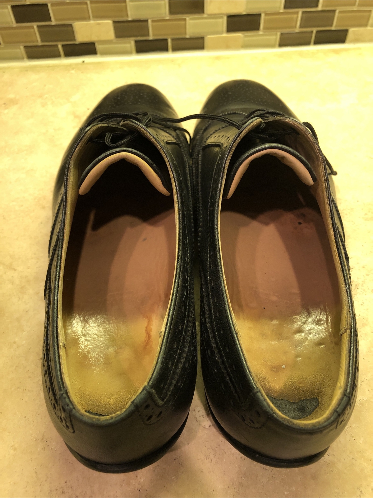 ED MEIER Eduard Shoes Black Leather Goodyear Welt Size 12 Handmade ...