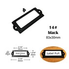 12pcs Cabinet Drawer Door Box Tag Label Pull Frame Handle File Name ...