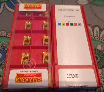 10 pcs. Sandvik R390-11 T3 08E-ML S40T milling inserts R390-11T308E-ML ...