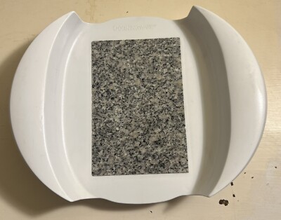 Corning Ware Microwave Stone Trivet In Plastic Stand White | eBay