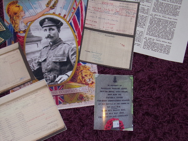 ROBERT QUIGG WW1 VC COLLECTORS BUNDLE UVF | Grelly UK