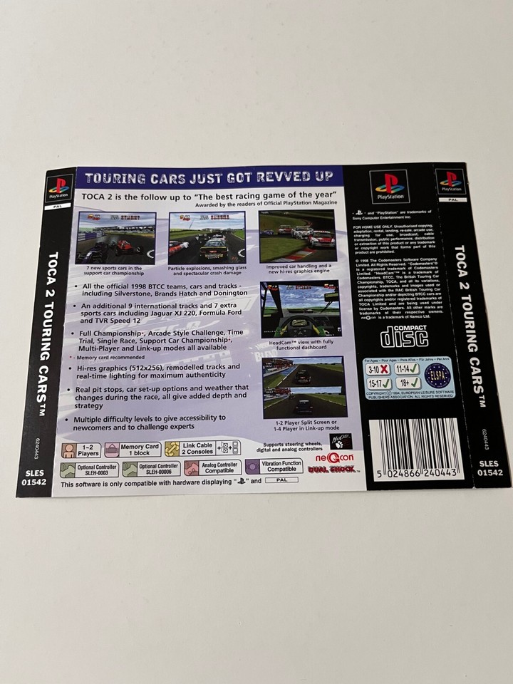 PS1 PLAYSTATION ONE Manuals Front Rear Inserts Artwork - Retro Classic ...