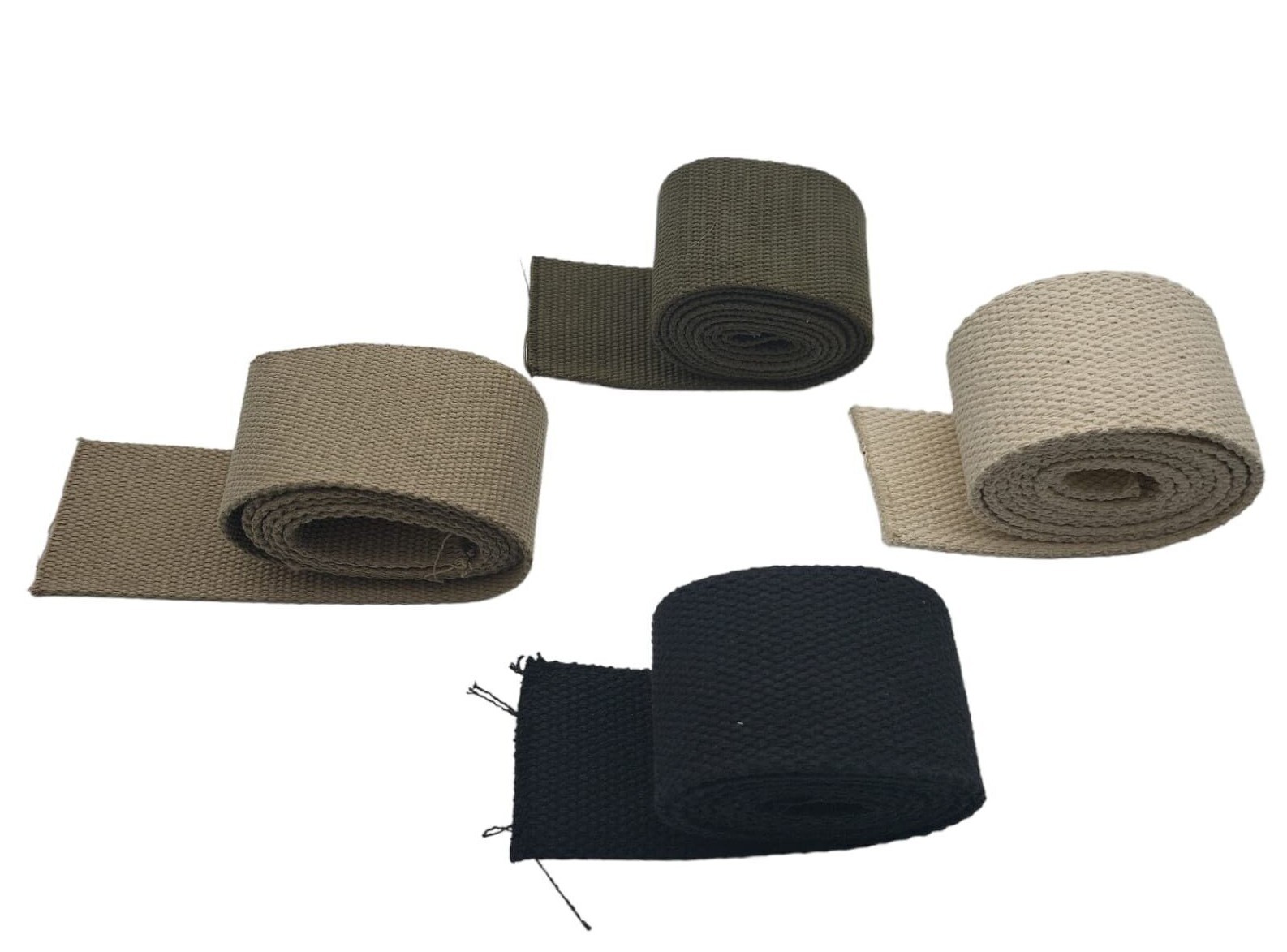 Heavy Duty 100% Cotton Canvas Strong Webbing Bag Straps Belts Harness ...