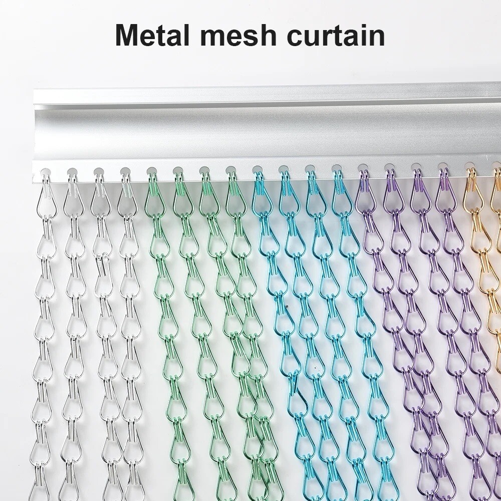 Lockable Sliding Metal Chain Curtain