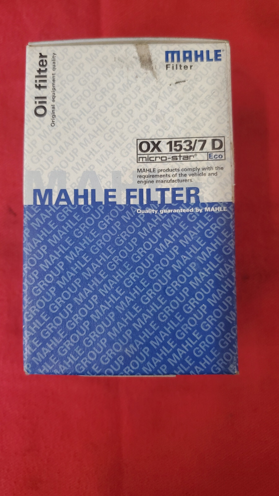 MAHLE OIL FILTER OX153/7D-FITS MERCEDES-BENZ | eBay