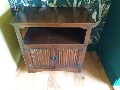Solid Oak Old Charm Storage Unit and/or Television Table | eBay
