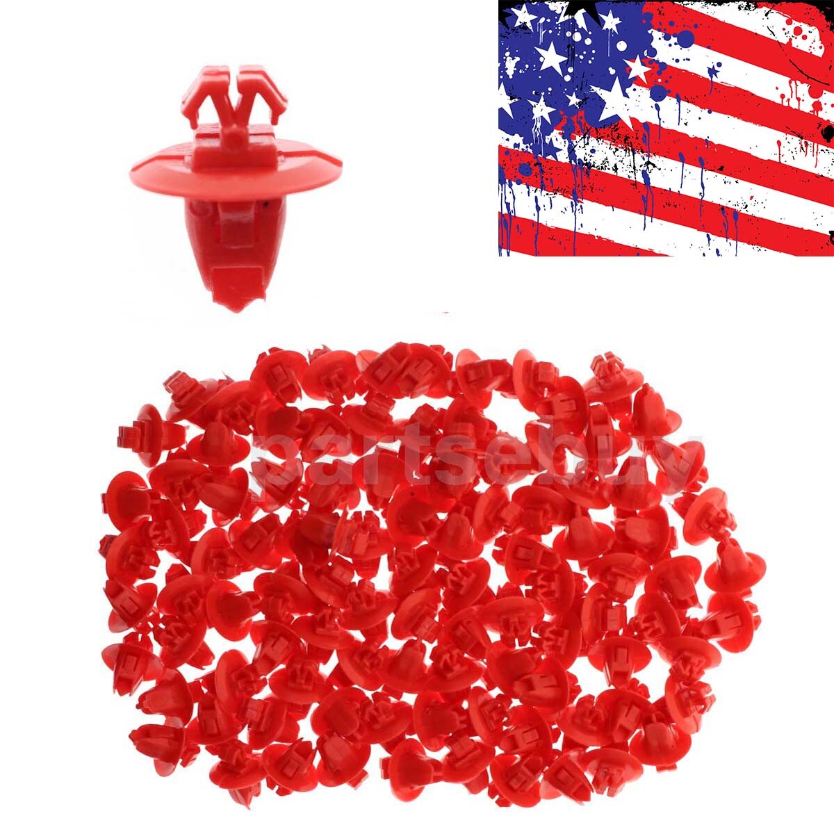 100PCS Mudguard Fender Flare Moulding Retainer Clips For Toyota 4Runner ...