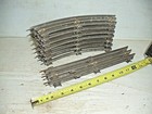 Old Vintage O GAUGE Train Track 3 Rail BANKED Lot 7 Curves & 2 Straight ...