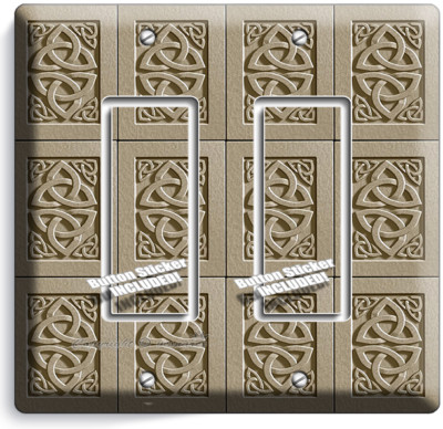 CELTIC TRINITY KNOT IRISH DESIGN DOUBLE GFCI LIGHT SWITCH WALL PLATE ...