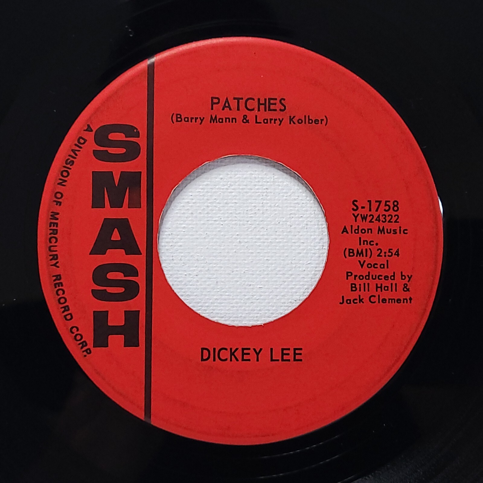 Dickey Lee 45 Record Patches / More Or Less on Tower Smash EX Teen | eBay