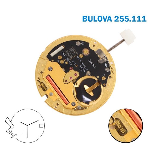 ETA Bulova Swiss Movement 255.111 ou 255.112, disque de date blanc à 3 ...