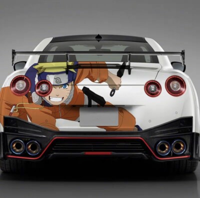 ANIME NARUTO VINYL GRAPHICS CAR STICKER REAL END CAR BACK STICKER FIT ...