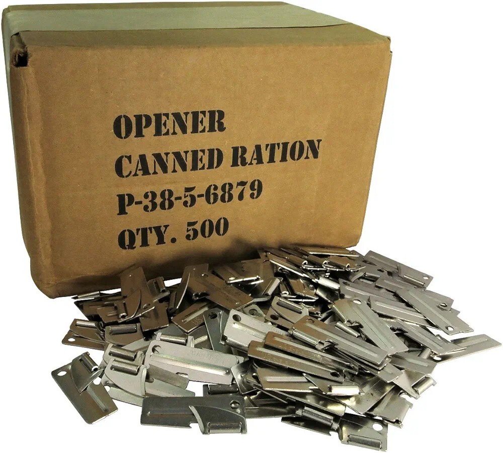12 Pack P38 & P51 Can Openers Shelby USA Military Camping Hiking ...