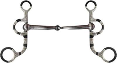 Showman Black Steel Argentine Style Bit w/ Engraved Silver Accents | eBay