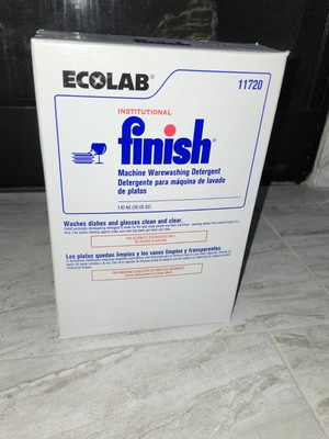 Ecolab Institutional Finish Machine Dishwashing Warewashing Detergent ...