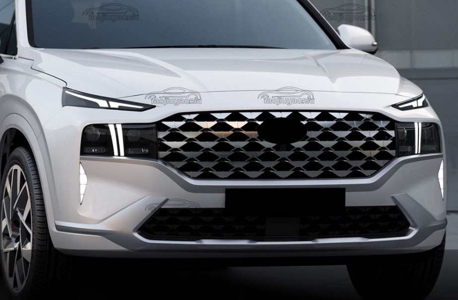 For Hyundai Santa Fe 2021-2024 LED Fog Lamp Daytime Running Light W ...