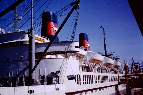 1950s SS President Wilson Ship Red Border Kodachrome Slide CI-E | eBay