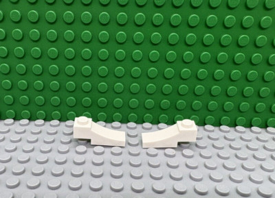 Lego 2 White 1x3x1 Inverted Arch brick block NEW | eBay