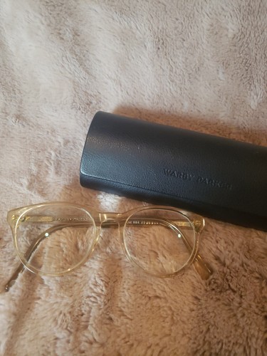 Warby Parker Eyeglass Frames Glasses JANE Crystal Clear 664 49-18-145 ...