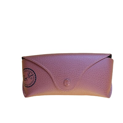 Original Ray Ban Leather Sunglass Eyeglass Soft Case Pebble Brown Tan ...