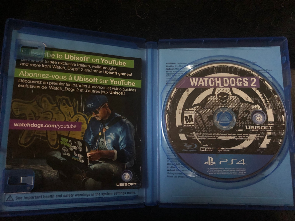 Watch Dogs 2 (PlayStation 4, 2016 Used) No Manual 887256022884| eBay
