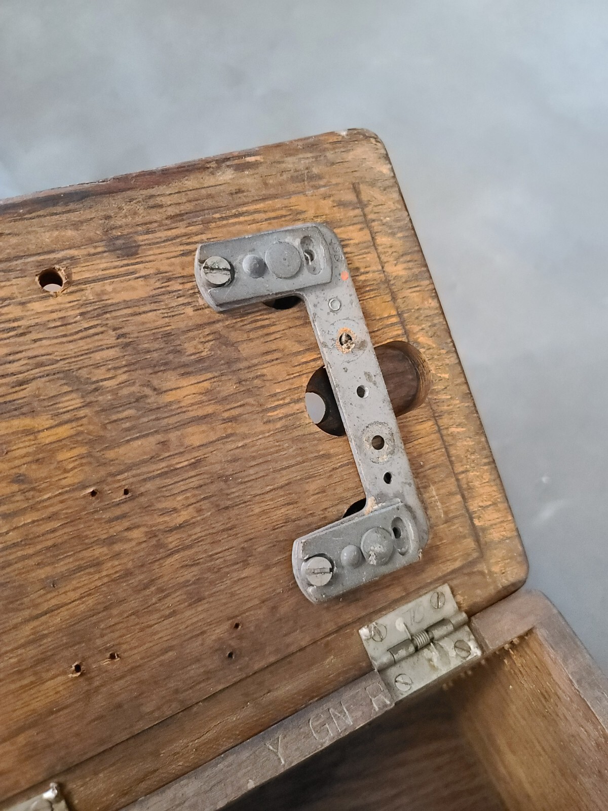 Antique Wood Metal Wall Phone Western Electric Ringer Box EMPTY Inside ...