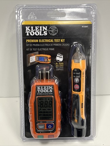 Klein Tools RT250KIT Premium Eleectrical Test Kit NCVT-3P & RT250 ...