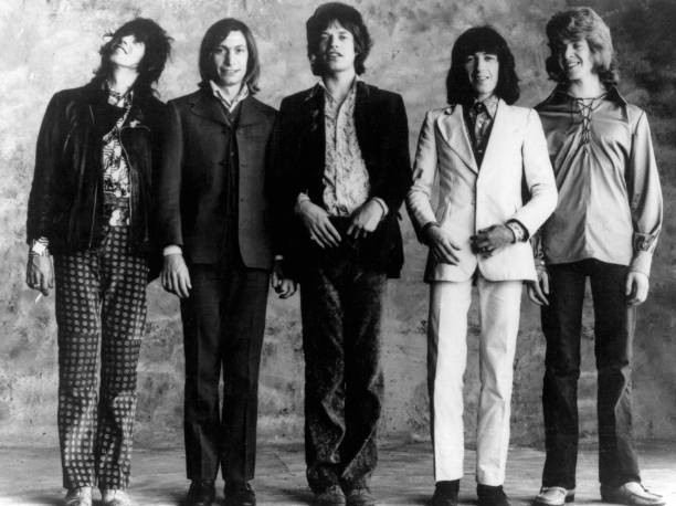 Rock And Roll Band The Rolling Stones Pose For A Portrait 1972 OLD ...