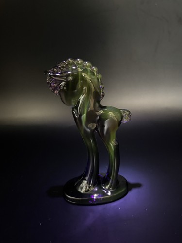 Vintage Retired Mosser Glass - Pony Trojan Horse - Amethyst Purple ...