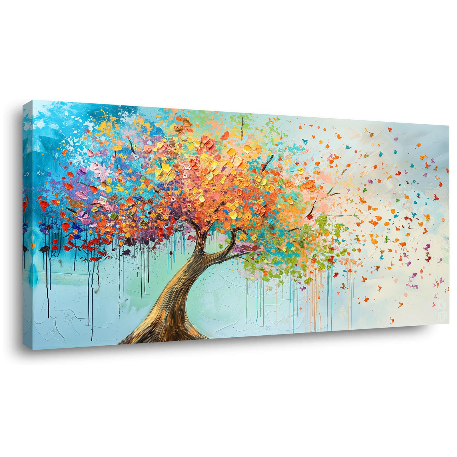 Wall Art tree of Life fly canvas colorful Oil Painting Reproduction ...