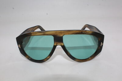 Tom Ford TF1044 60mm Aviator Sunglasses Havana Light Blue | eBay