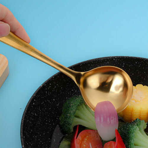 Stainless Steel Thickening Spoon Creative Long Handle Tablespoons Hotel ...
