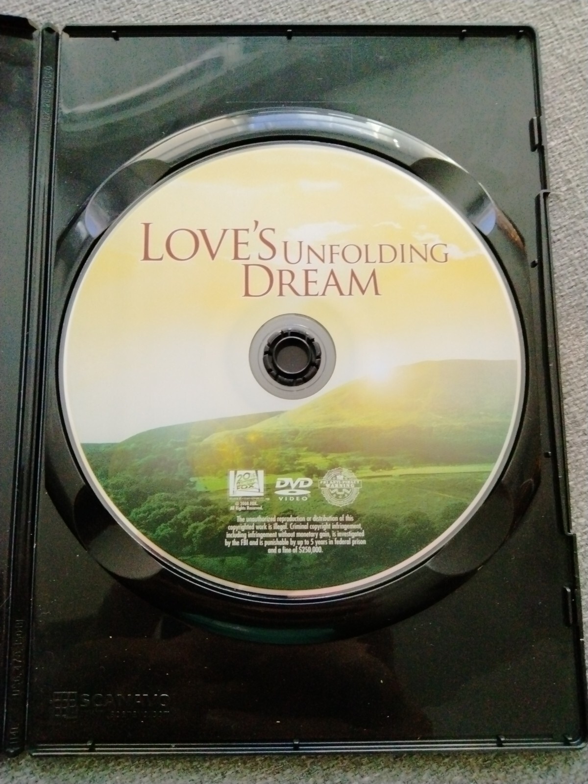 Love's Unfolding Dream - DVD - Disc Only - 2008 Comes Softly Series ...