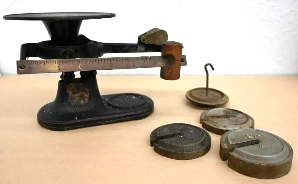 Antique Fairbanks Scales And Weights