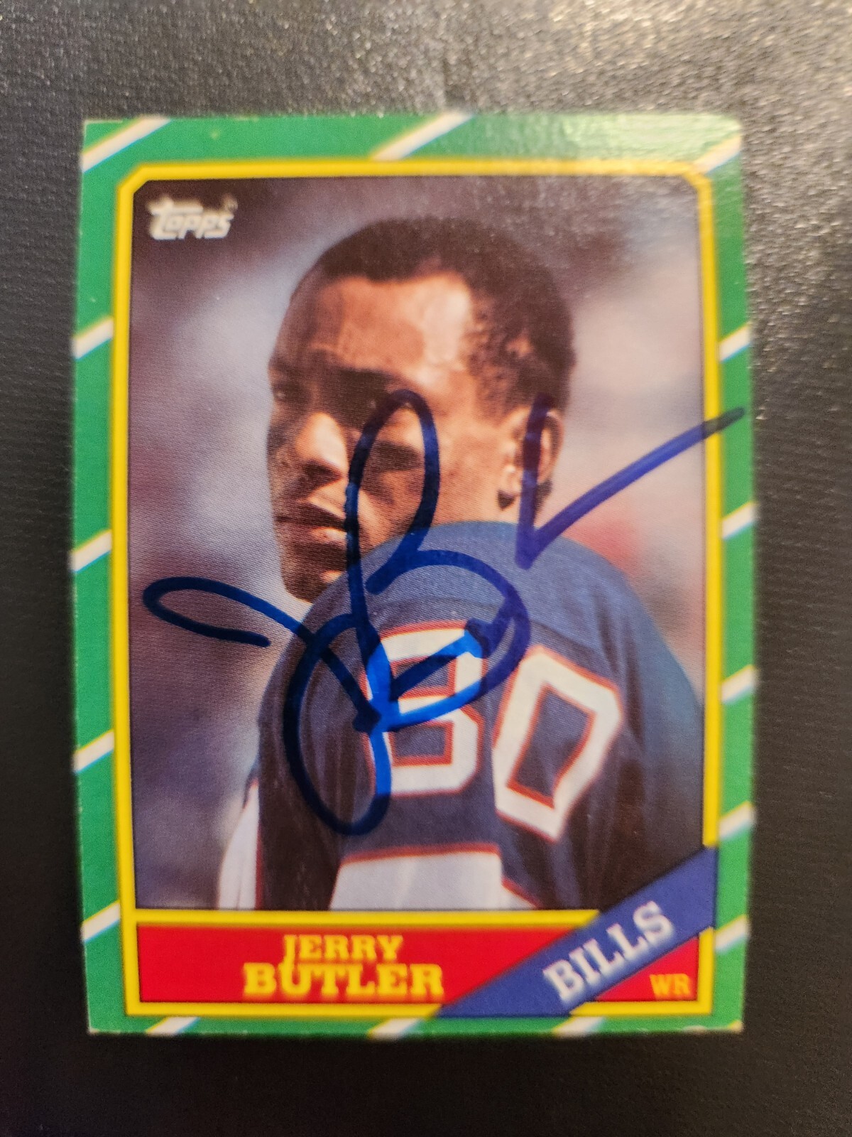 Jerry Butler Buffalo Bills 1986 Topps #387 Autographed Card | eBay