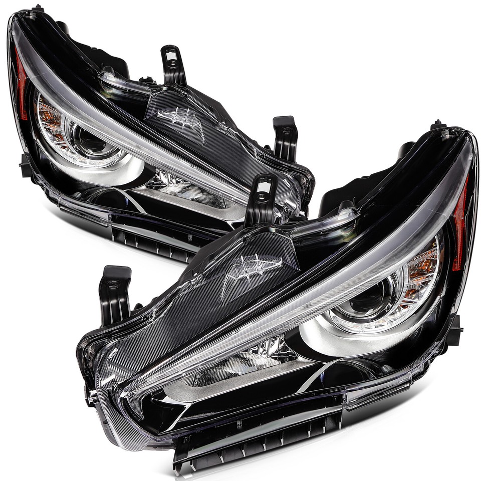 For Infiniti For Q50 2014-2022 Full LED Projector Headlight Assembly w ...