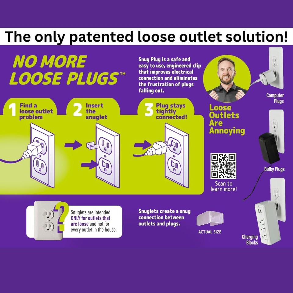 Snug Plug Loose Outlet Repair 10 Pack Clear Solution | eBay