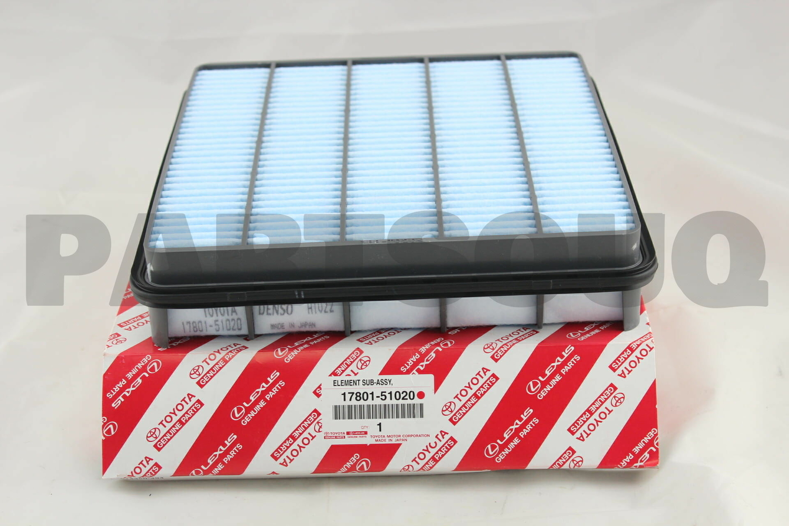 1780151020 Genuine Toyota ELEMENT SUB-ASSY, AIR CLEANER FILTER 17801 ...