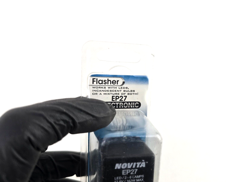 Novita EP27 5-Pin Electronic Turn Signal Flasher Relay Hazard LED Light ...