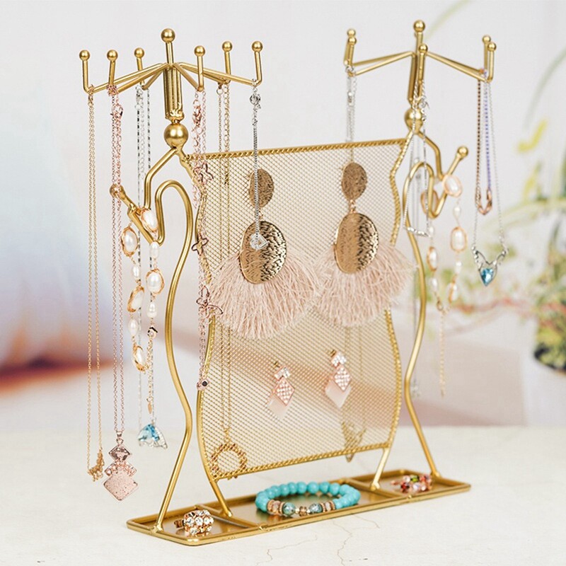 Grid Earrings Storage Rack Bracelet Necklace Display Stand, Durable ...