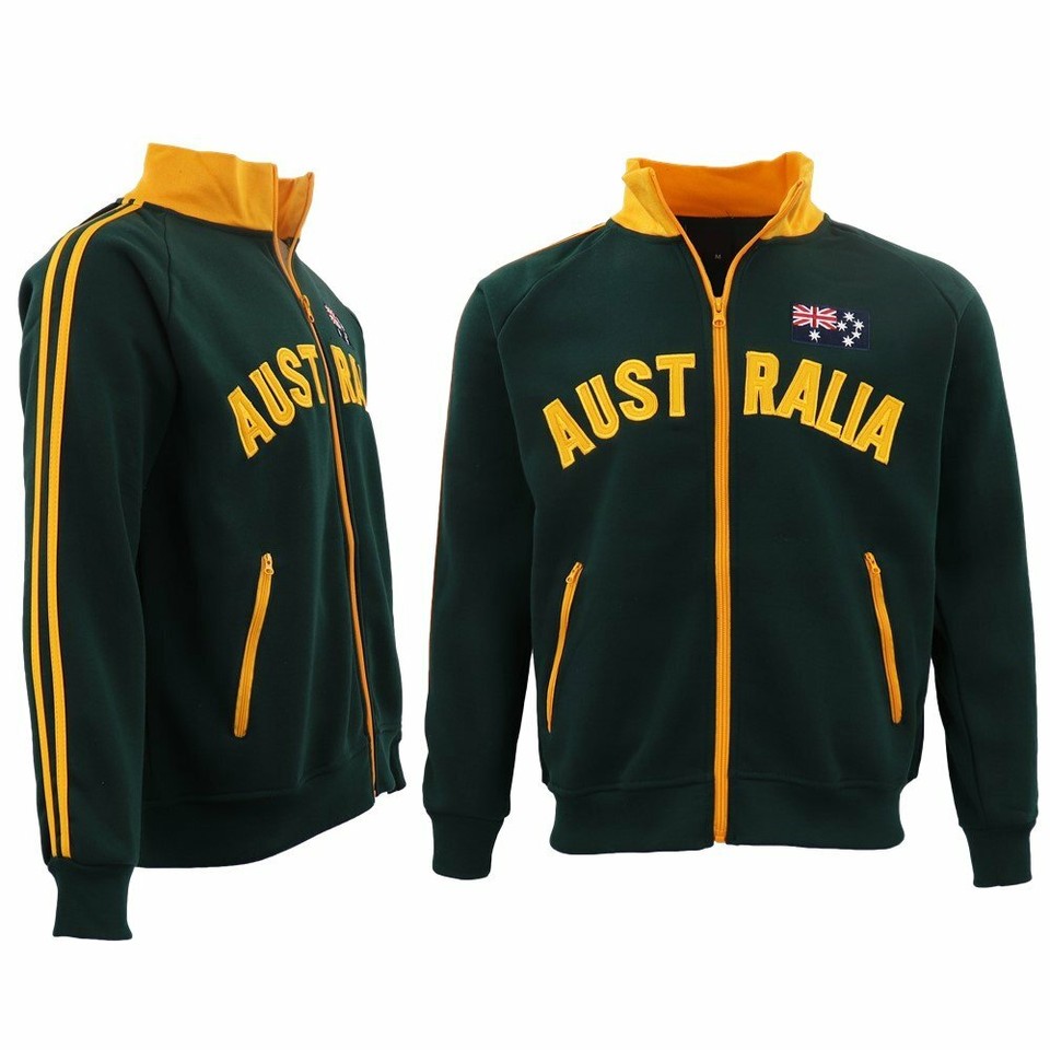 Adult Baseball Zip Up Jacket Australian Australia Day Souvenir Jumper ...